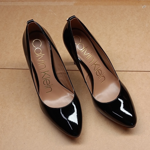 Calvin Klein | Shoes | Calvin Klein Womens Susan Black Patent Platform ...